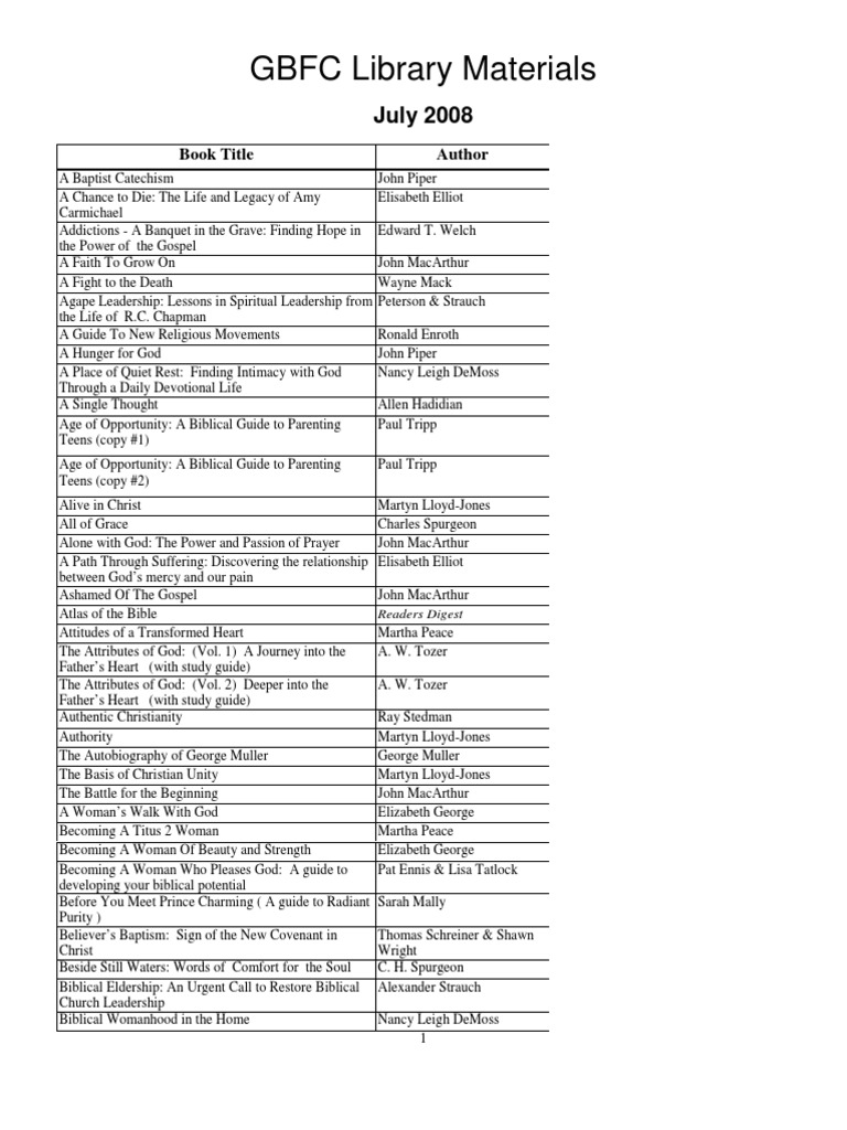 Library Materials | PDF | John F. Mac Arthur | Calvinism