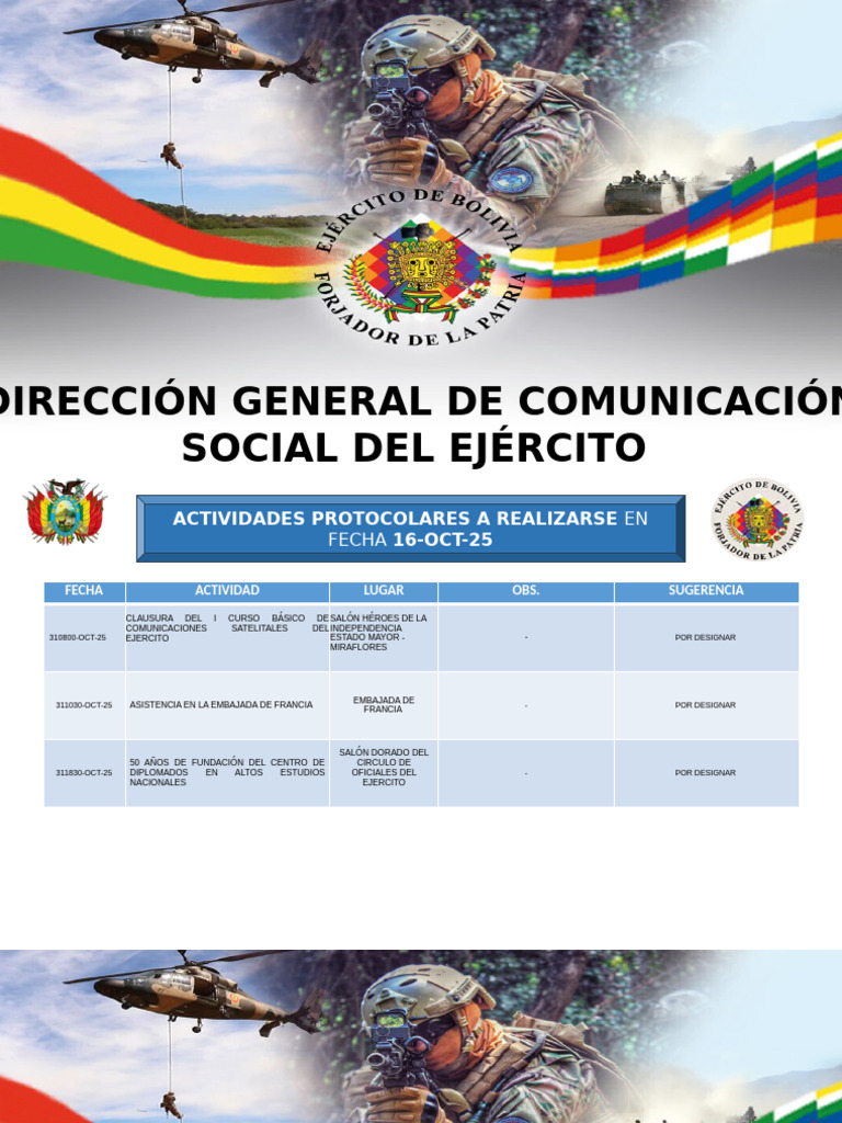 Dgcose Serv. 31- Oct - 25 Sgto. Ticona (1) | PDF