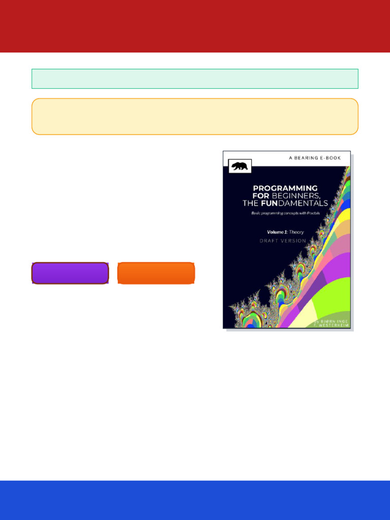 Programming For Beginners The Fundamentals Basic Introduction To ...