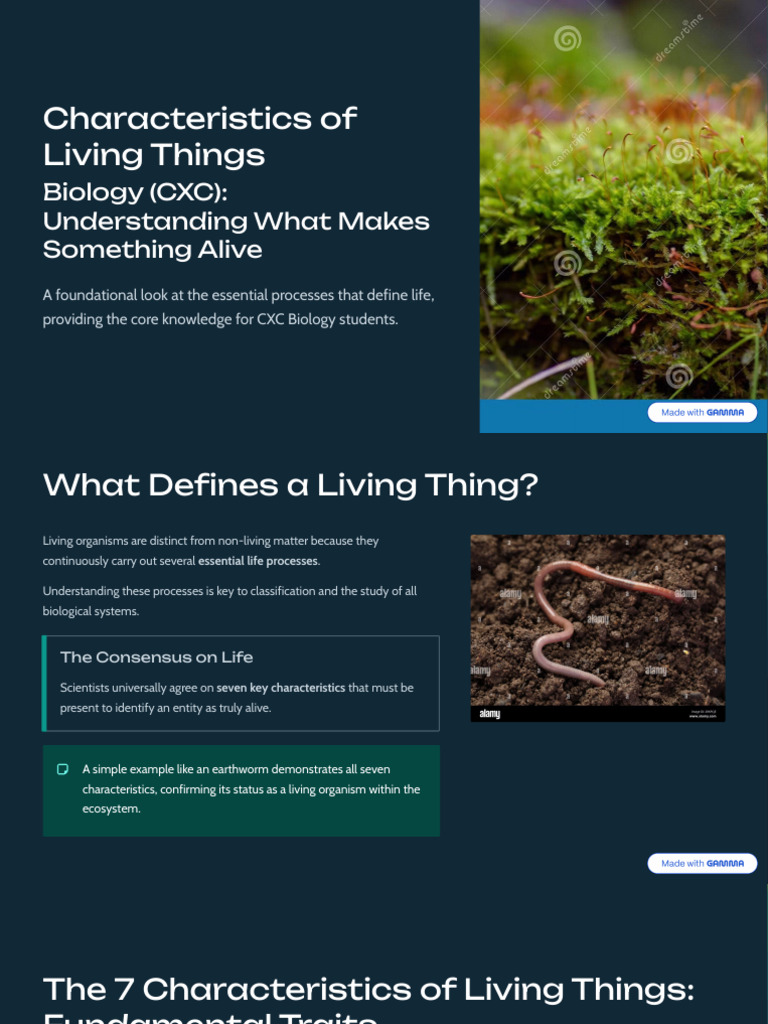 7 Key Traits of Living Organisms | PDF | Organisms | Life