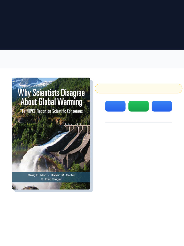 Why Scientists Disagree About Global Warming The NIPCC Report on ...