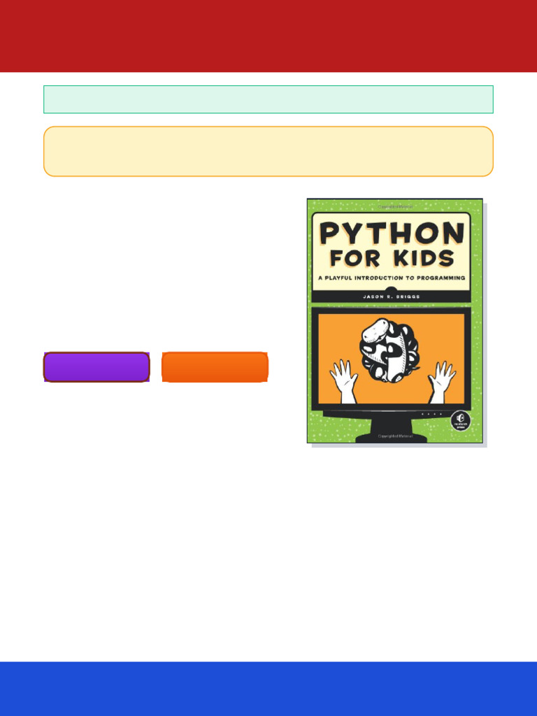 Python for kids a playful introduction to programming 1st Edition ...