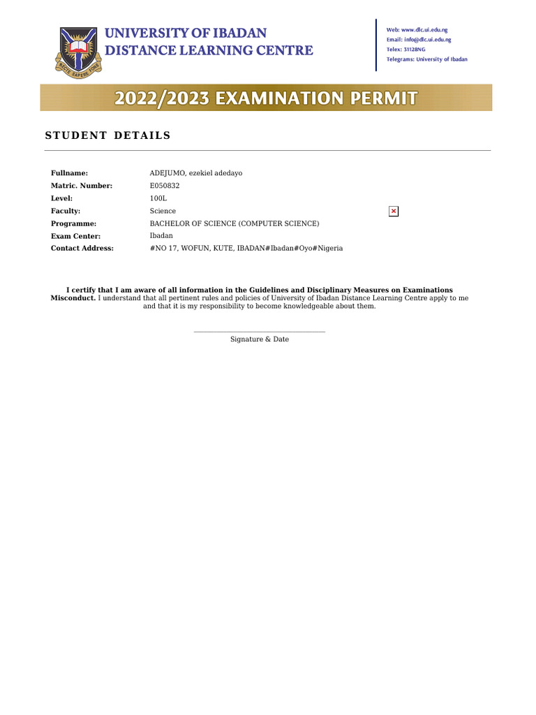 Student Details for Computer Science Program | PDF