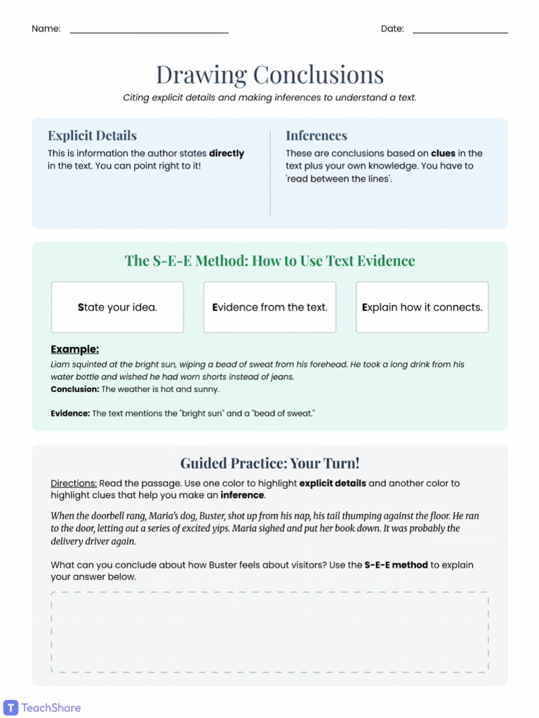 Drawing Conclusions and Literary Analysis | PDF