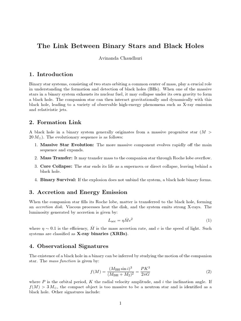 Astrophysics PG Lecture 09 | PDF | Black Hole | Stars
