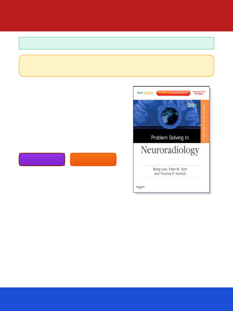 Problem Solving in Neuroradiology 1e 1st Edition Meng Law MD Ebook ...