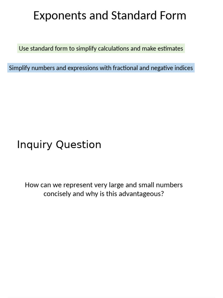 Lesson+5+ +Representig+Quantities+ +Exponents+and+Standard+Form 2 | PDF