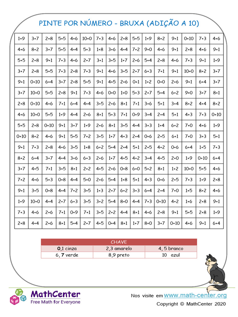 Halloween Color by Number Witch Addition To 10 Questions | PDF