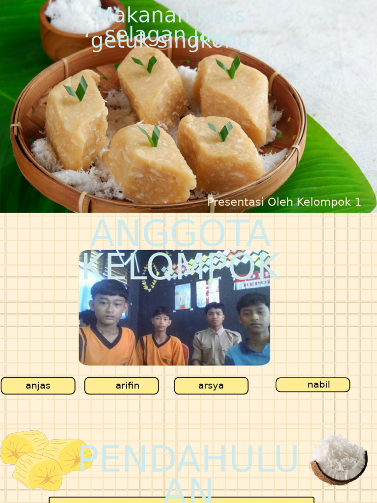 Kuning Krem Ilustrasi Makanan Tugas Sekolah Presentasi | PDF