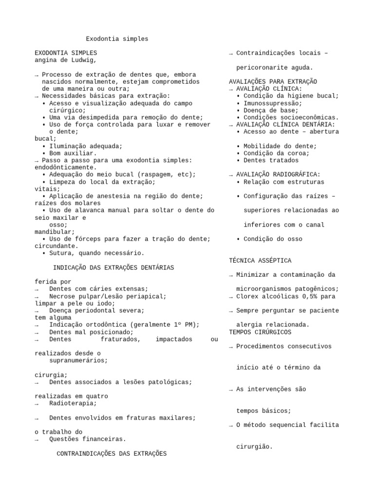 Tempos-cirurgicos-Exodontia-simples | PDF | Dente humano ...