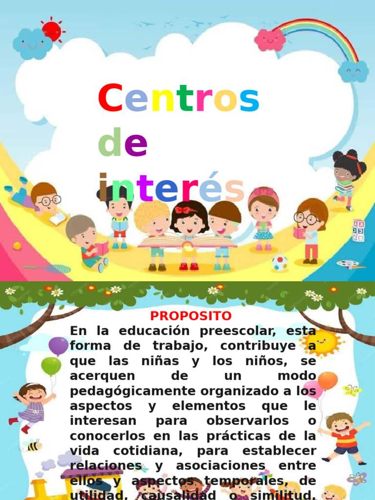 Centro de Interes | PDF | Educación de la primera infancia | Ciencia ...