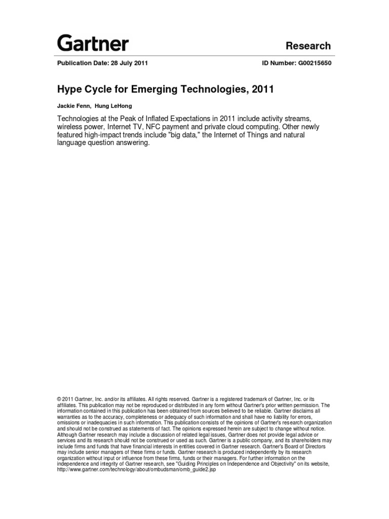 Hype Cycle For Emerging Tech 215650 | PDF | Quantum Computing | Analytics
