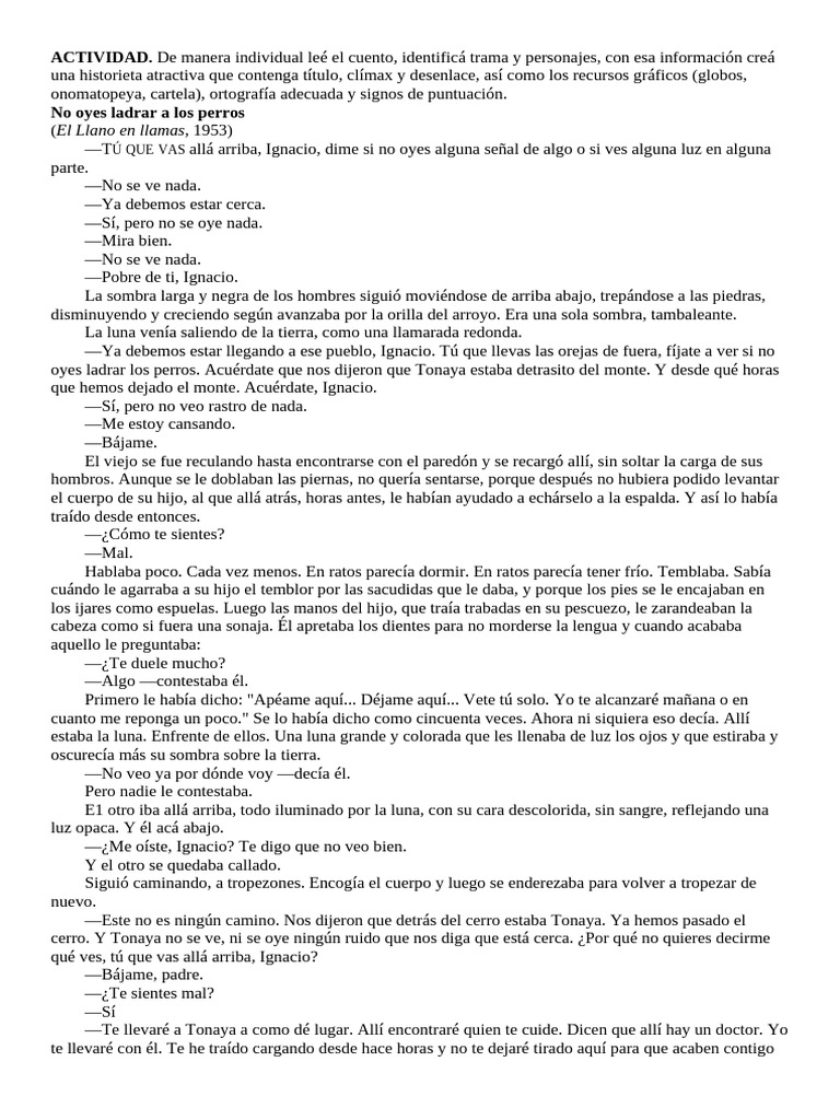 No Oyes Ladrar A Los Perros | PDF