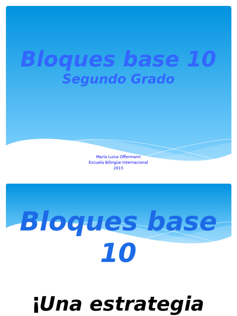 Bloques Base 10 | PDF