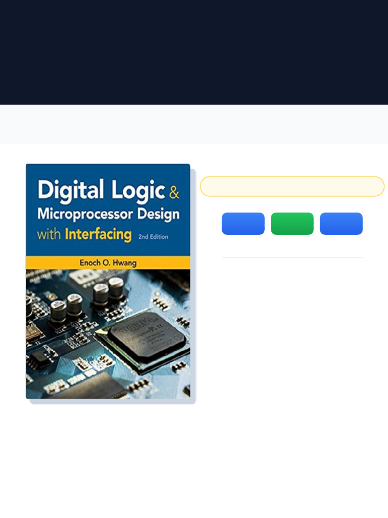 Solution Manual for Digital Logic and Microprocessor Design with ...