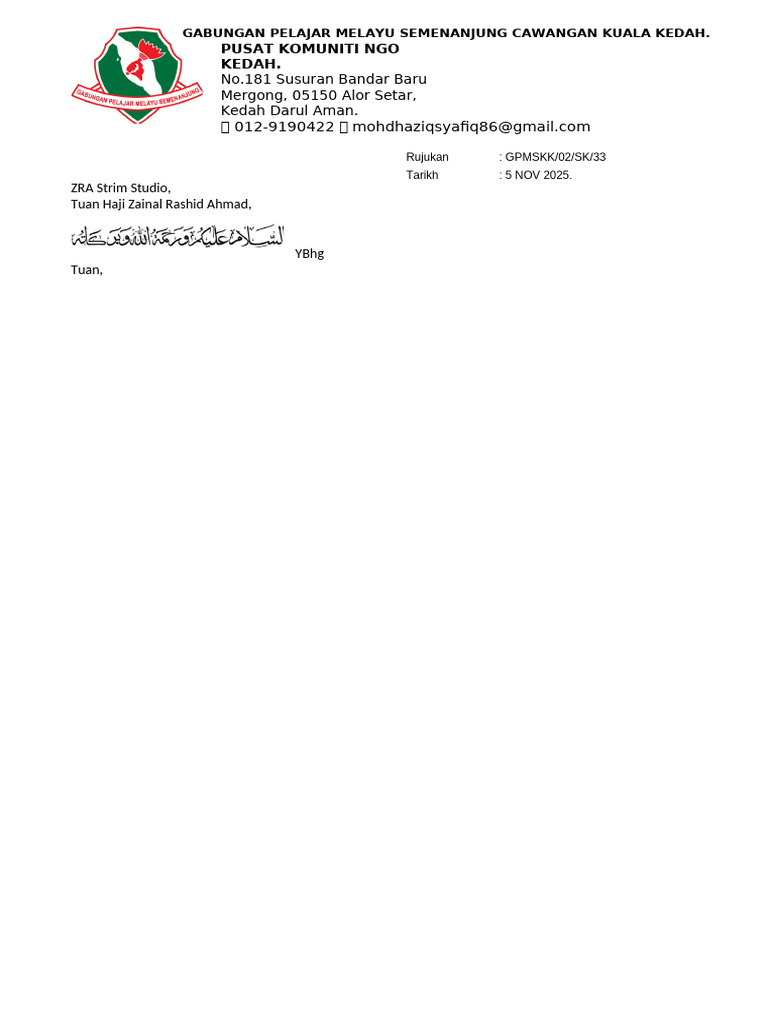 Letterhead Baru Gpms | PDF
