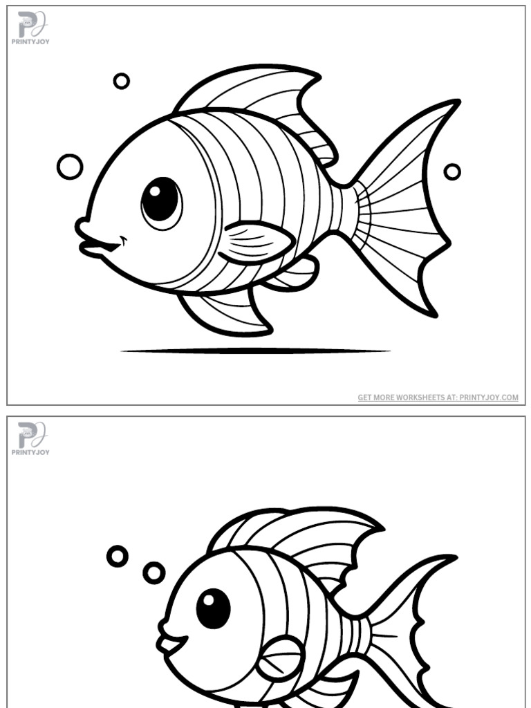Fish Coloring Pages Free Printable | PDF