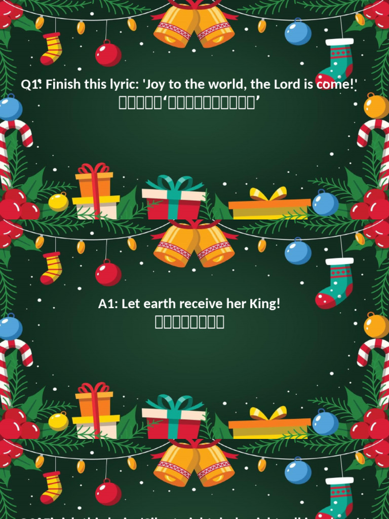 Christmas Song Lyrics Completion Guide | PDF | Christmas Songs | Christmas