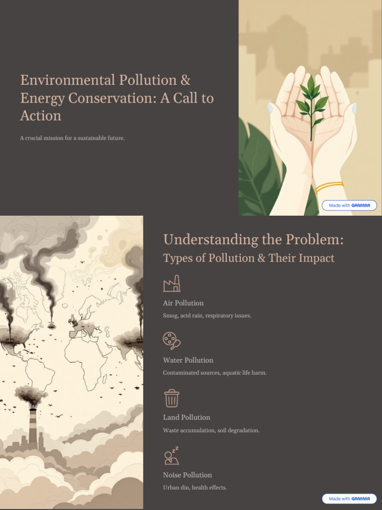 Environmental Pollution and Energy Conservation A Call To Action | PDF ...