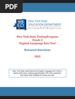 2022 NYS ELA Test Released Questions | PDF | Rubric (Academic ...