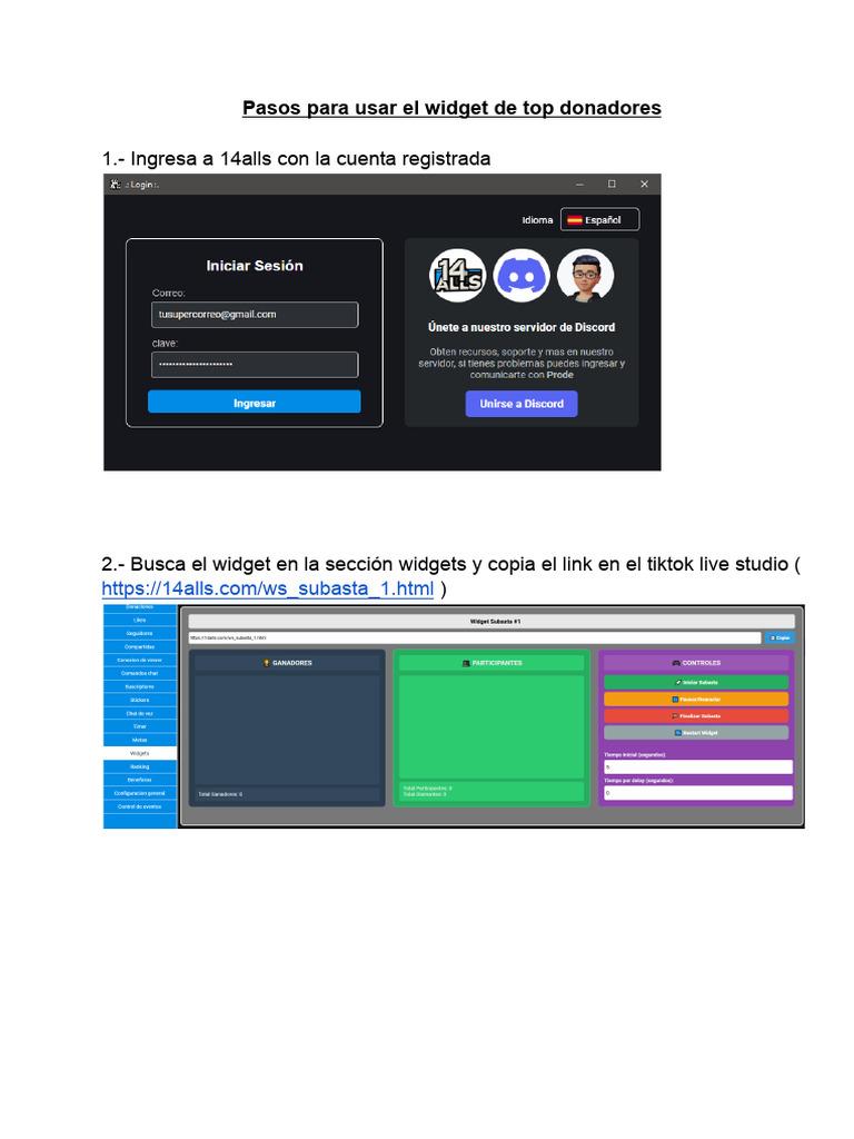 Widget Subastas v3 | PDF