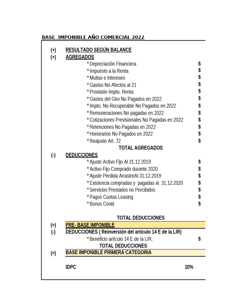 Ejercicio Renta Curso Cpp 2024 en Blanco (1) | PDF | Ahorro | Impuestos