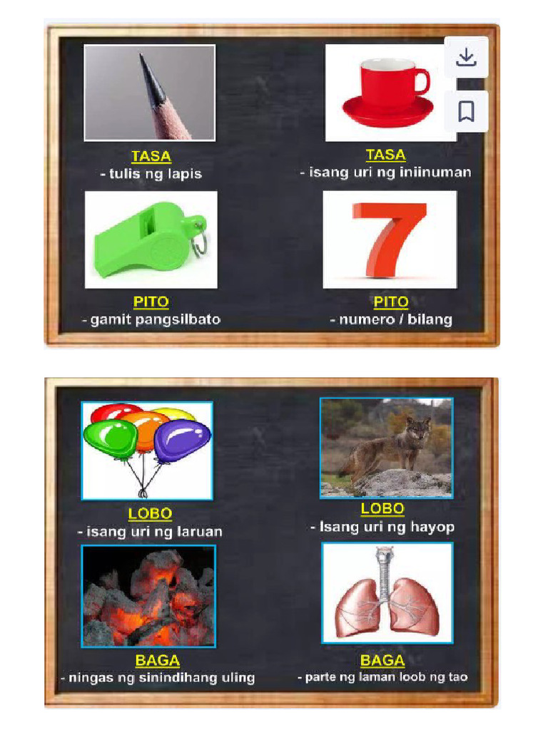 Homonyms 2 (Filipino) | PDF