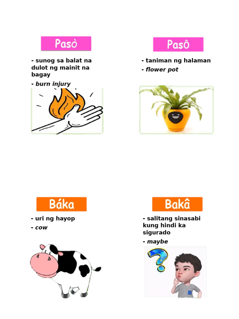 Homonyms (Filipino) | PDF