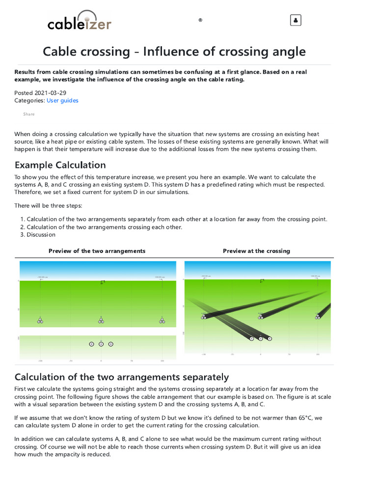 Cableizer - Blog Post About - Cable Crossing - Influence of Crossing ...