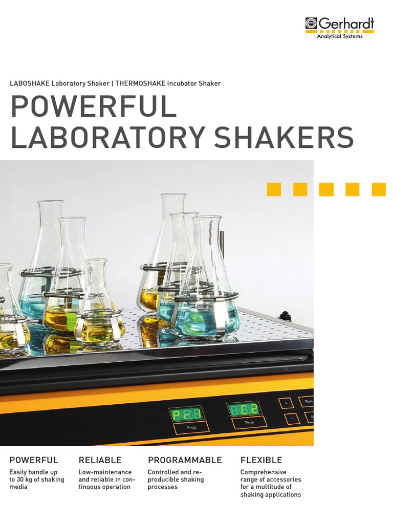 Powerful Laboratory Shakers Overview | PDF | Physical Sciences | Chemistry