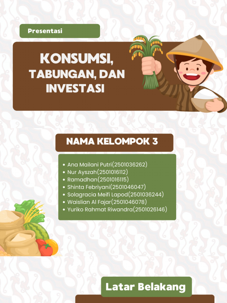 Konsumsi, Tabungan, Investasi Fiksss 20251022 111422 0000 | PDF