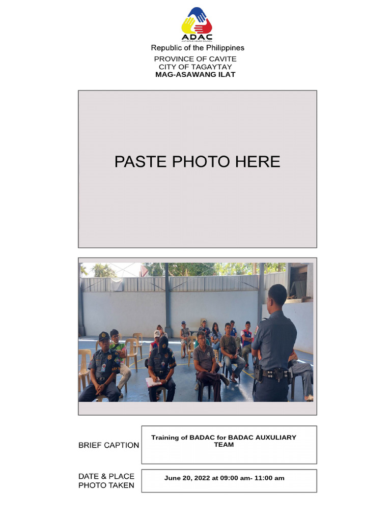 Badac Training For BAT JUNE 20 | PDF