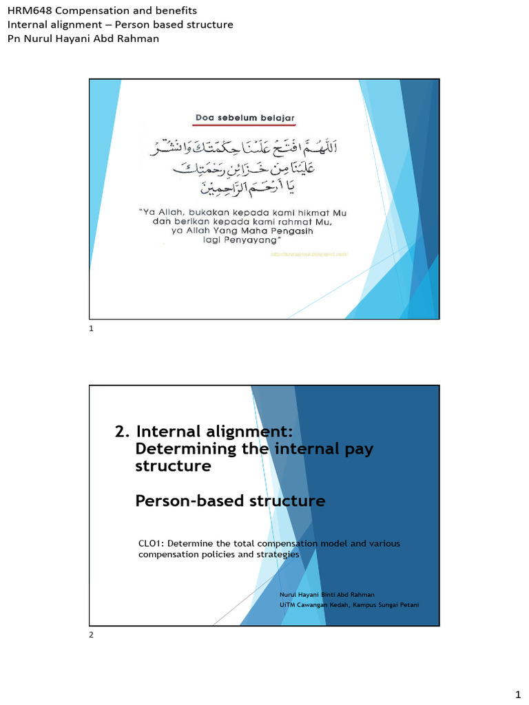 2.3 Internal Alignment - Person Based Structure For Students | PDF ...