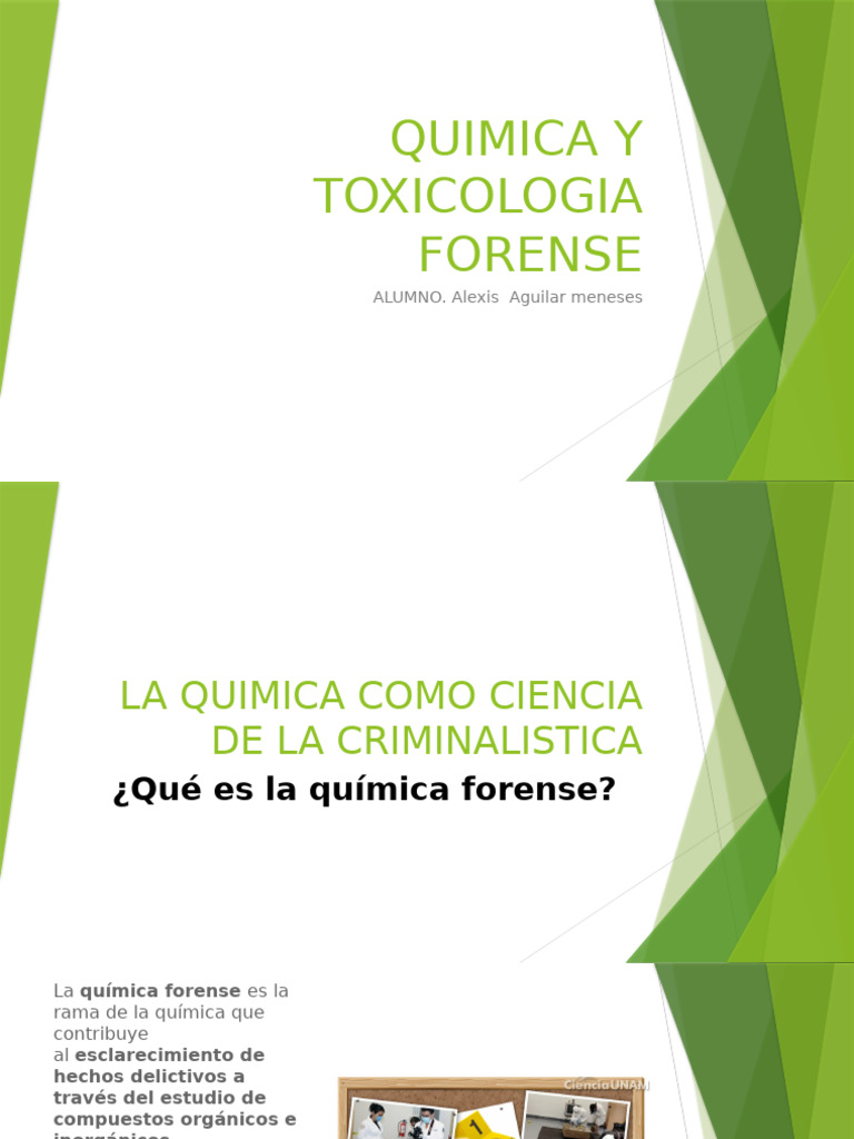Química Forense: Fundamentos y Métodos | PDF