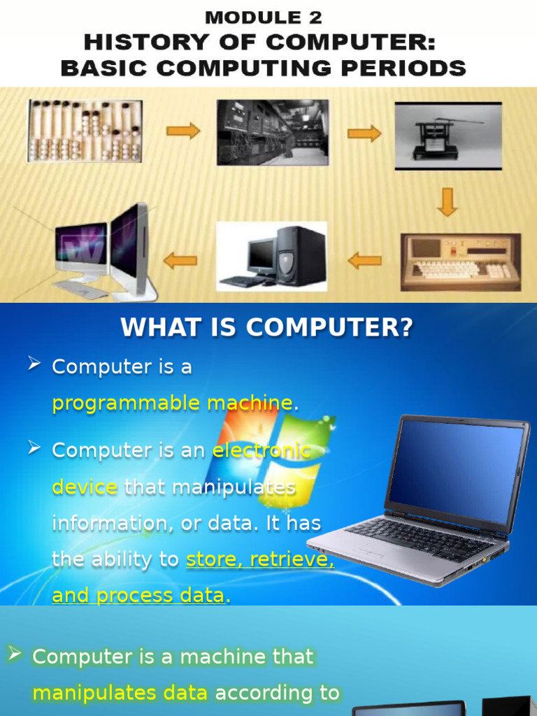 Information and Technology in Modern World Course Module 2: History of ...