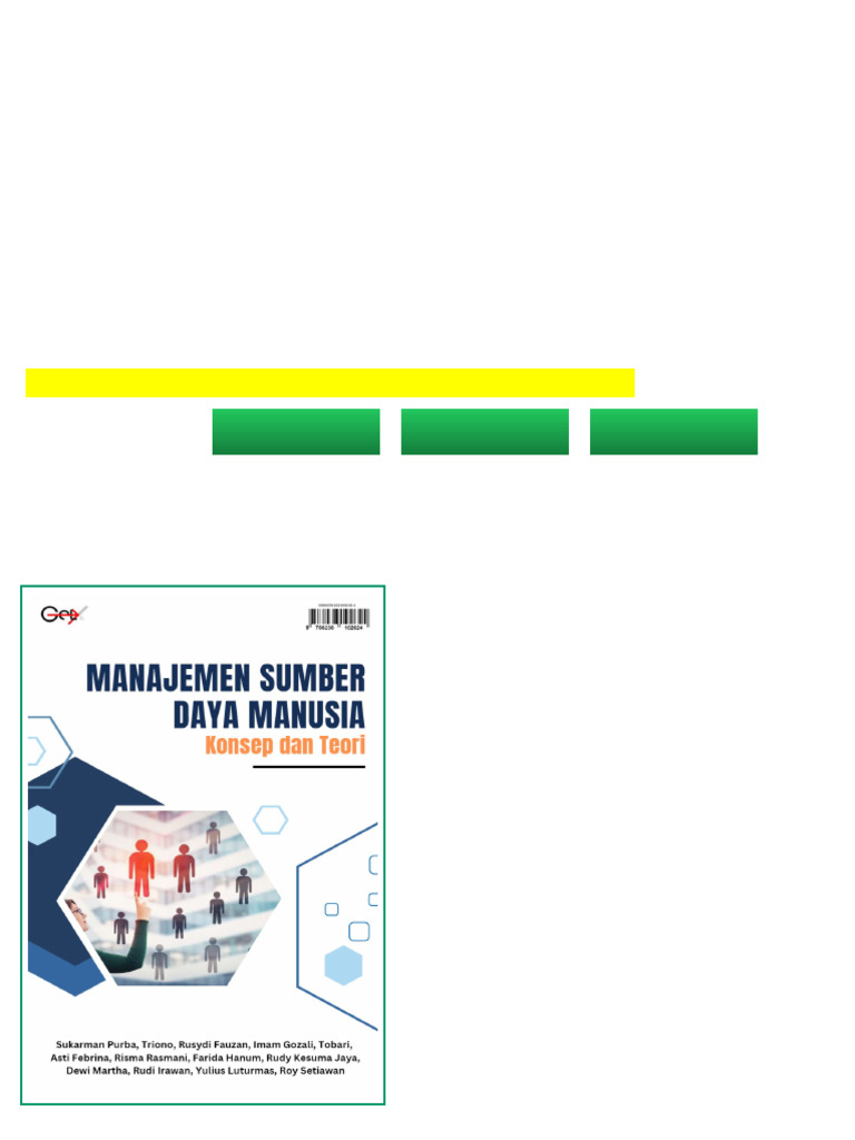 (Ebook) Manajemen Sumber Daya Manusia: Konsep dan Teori by Sukarman ...