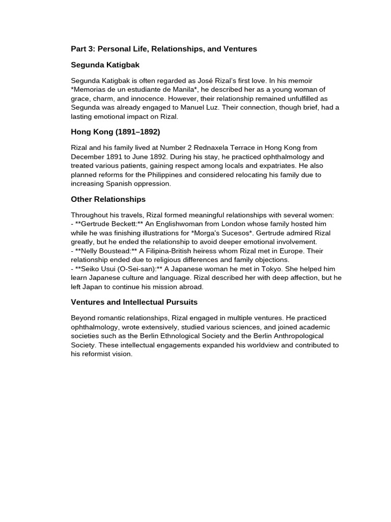 Part3 Rizal Compilation | PDF