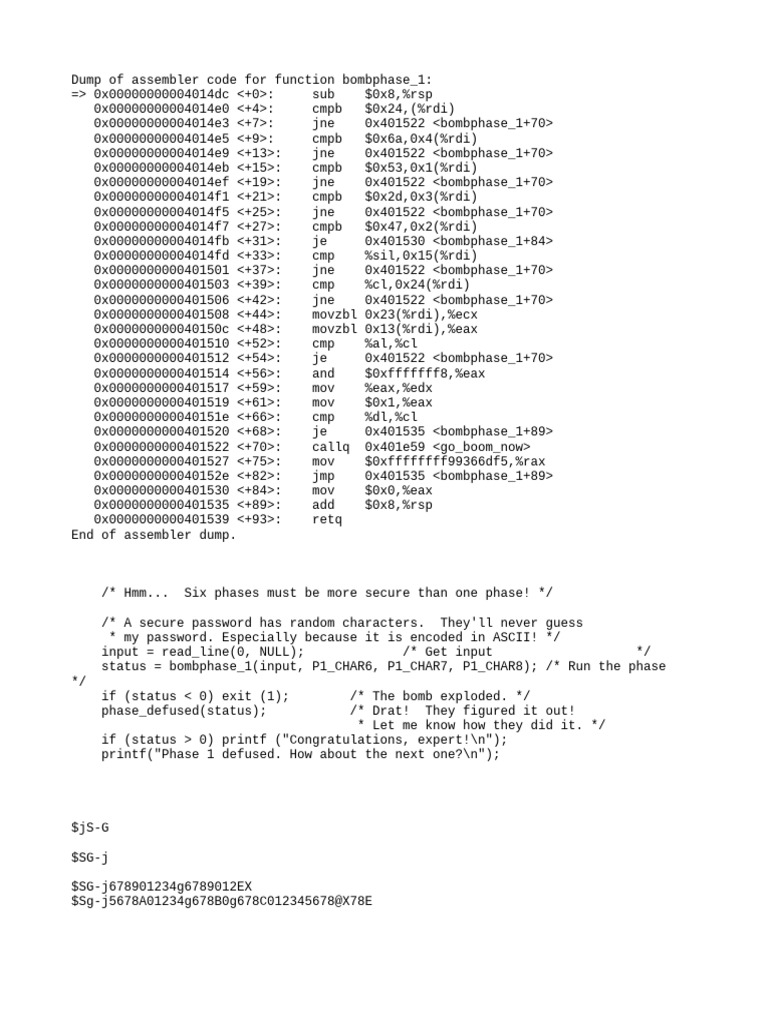 Bomb Defusal | PDF | Computer Data | Encodings