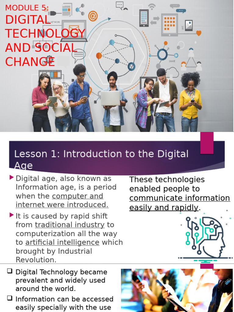 Powerpoint: IT in Modern World Digital Technology and Social Change ...