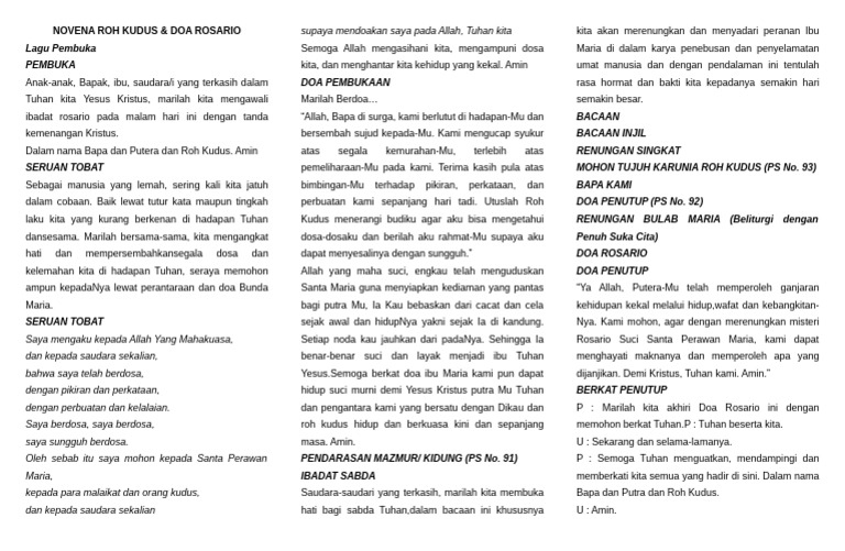 IBADAT SABDA rosario | PDF