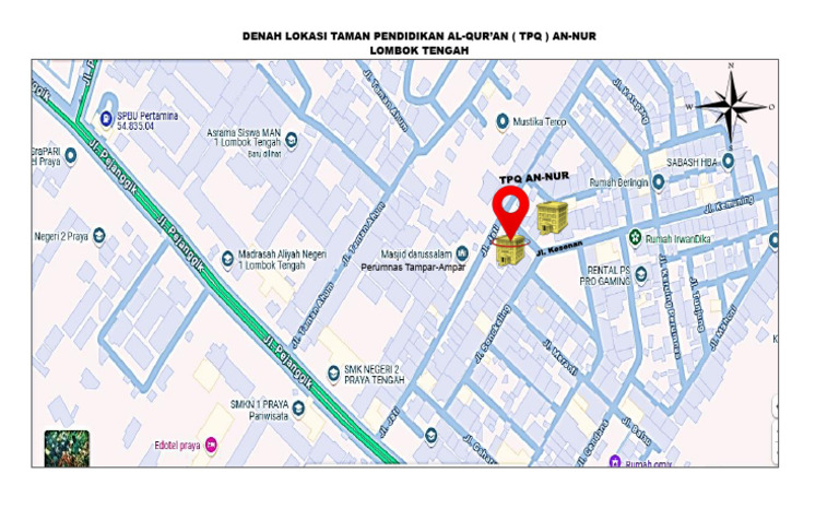 Denah Lokasi Tpq an-nur | PDF