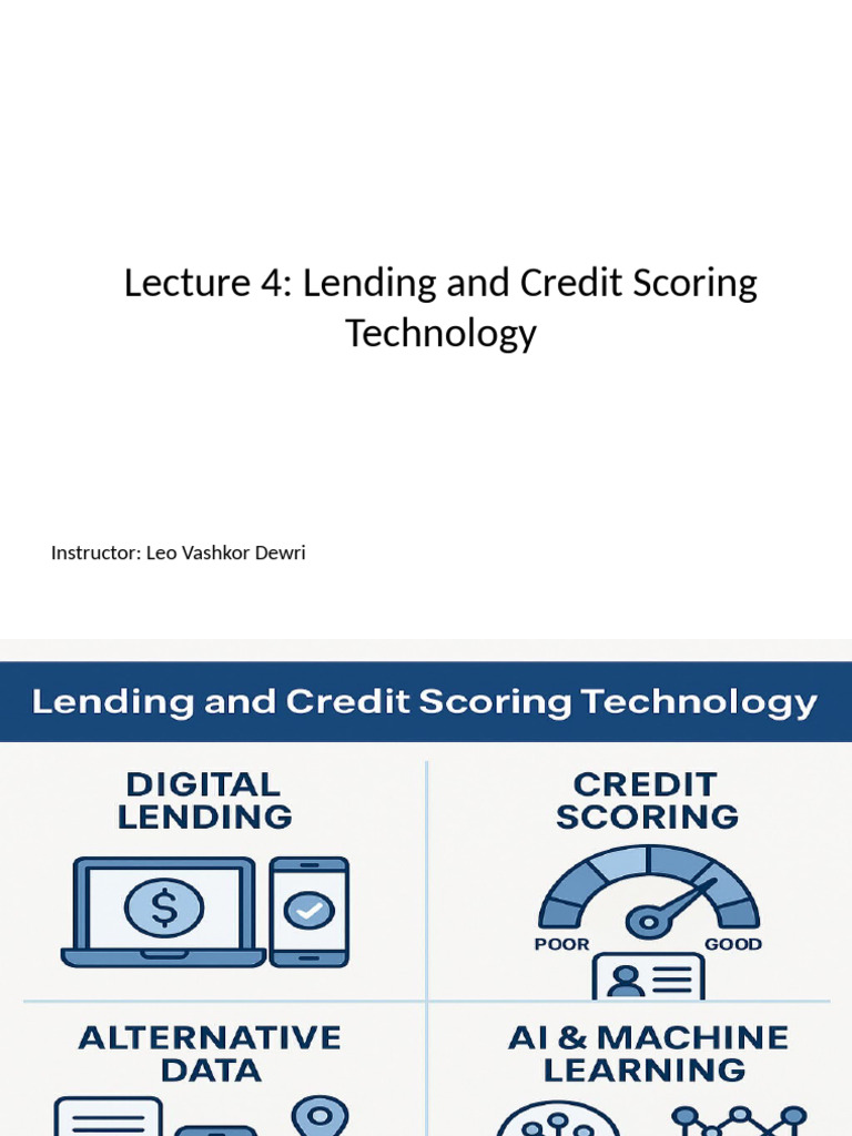 Topic_4_Lending_CreditScoring | PDF | Biometrics | Computing
