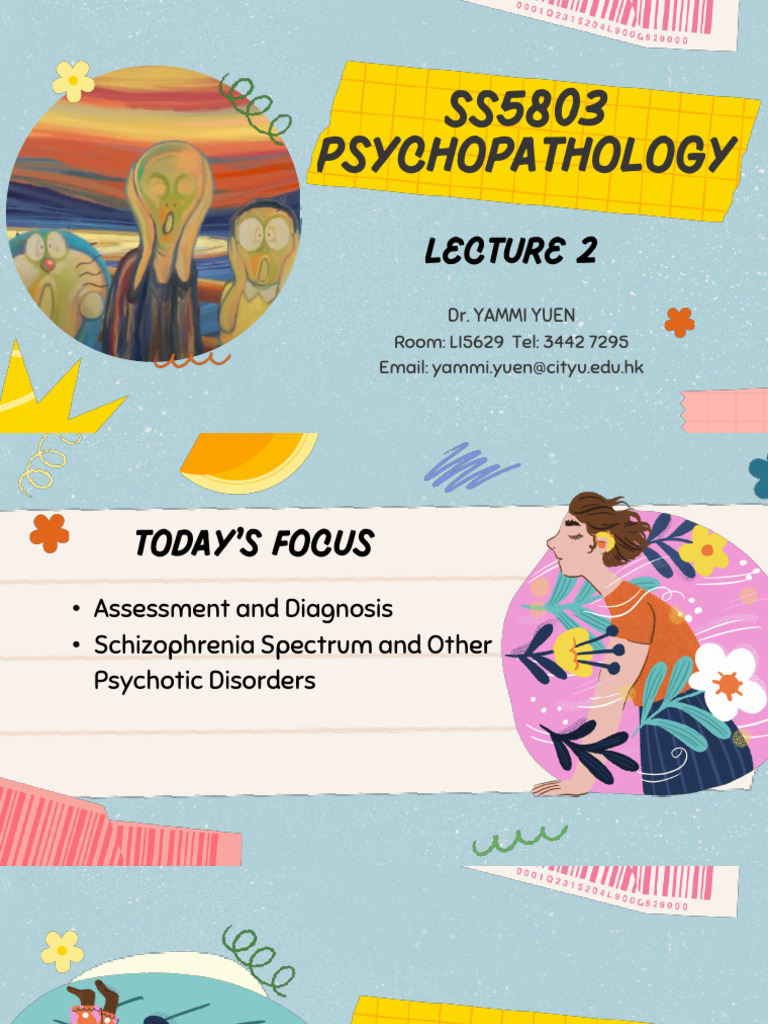 SS5803 Psychopathology - Lecture 2-3 (Updated) | PDF | Schizophrenia ...