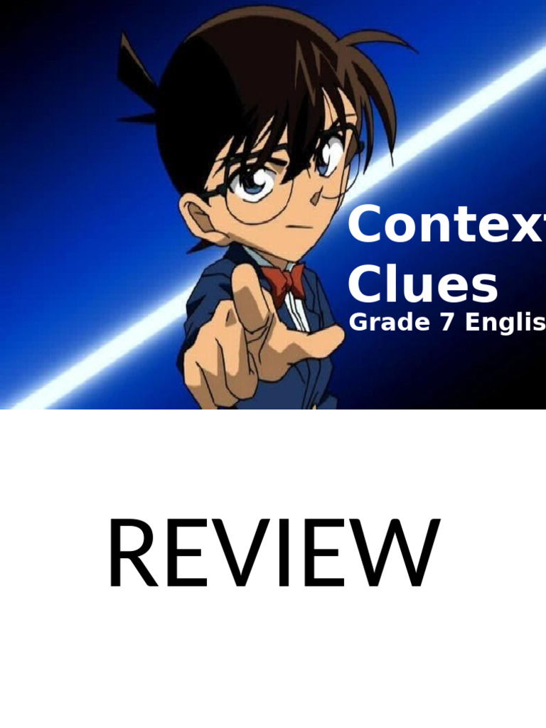 Context Clues for Grade 7 English | PDF