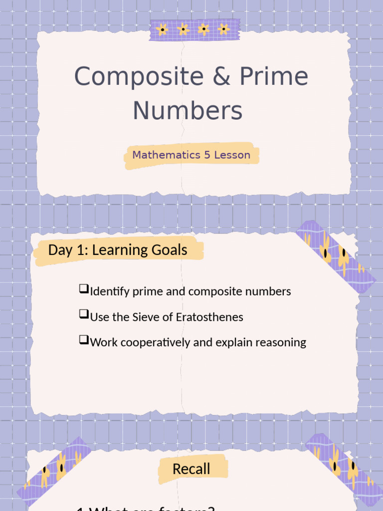 Understanding Prime and Composite Numbers | PDF | Prime Number | Numbers