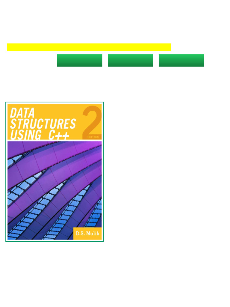 Data Structures Using C 2nd D. S. Malik available instanly | PDF
