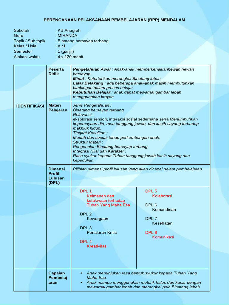 Rpp November h2 | PDF