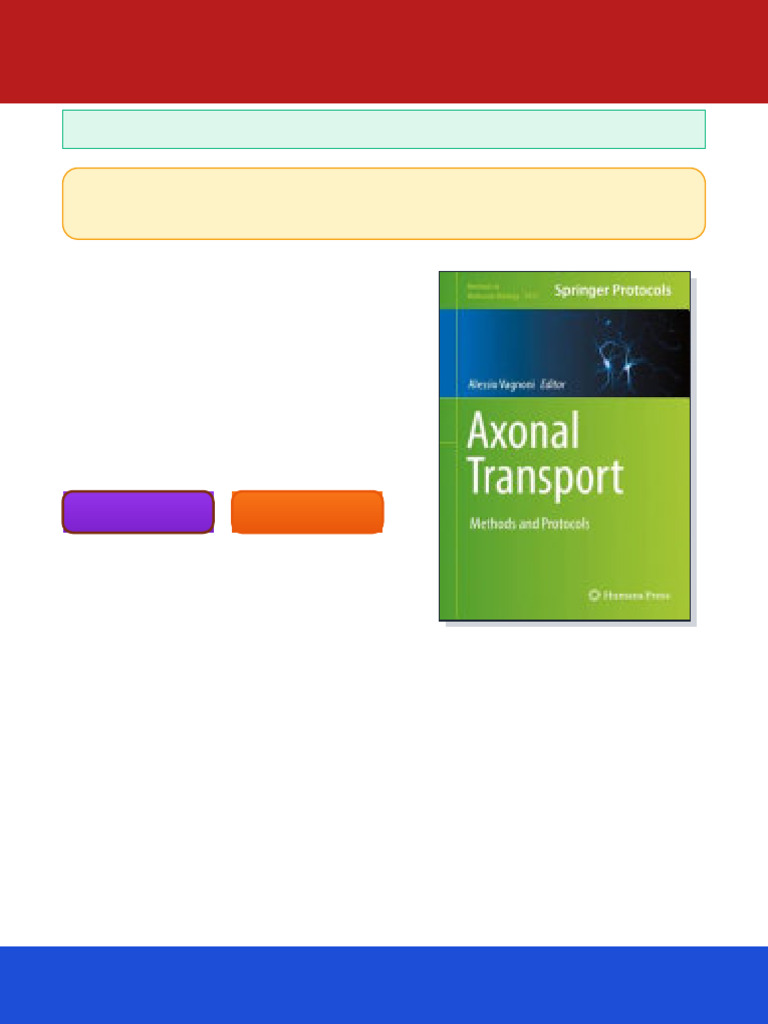 Axonal Transport Alessio Vagnoni Ebook All Formats Available | PDF ...