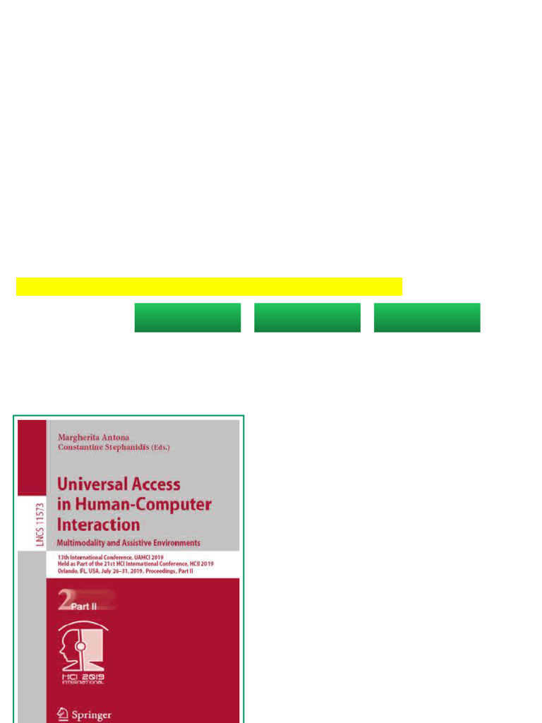 (Ebook) Universal Access in Human-Computer Interaction. Multimodality ...