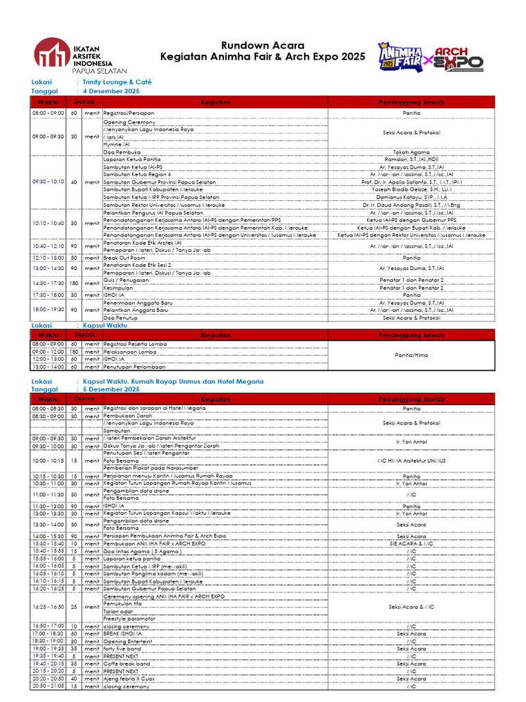 Rundown Animha Fair & Arch Expo 2025 Ok - 251201 - 182223 | PDF